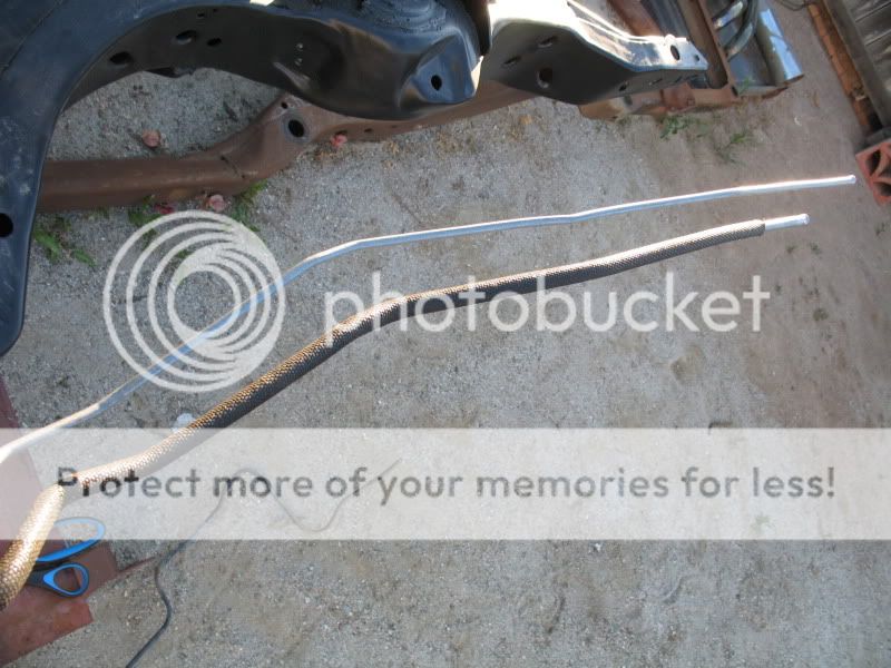 woven cloth fuel line covering | Team Chevelle