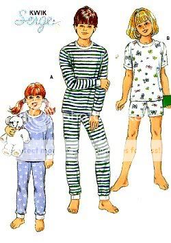 Kwik Sew Children's Knit Pajamas 2814 pattern review by MelissaB in WA